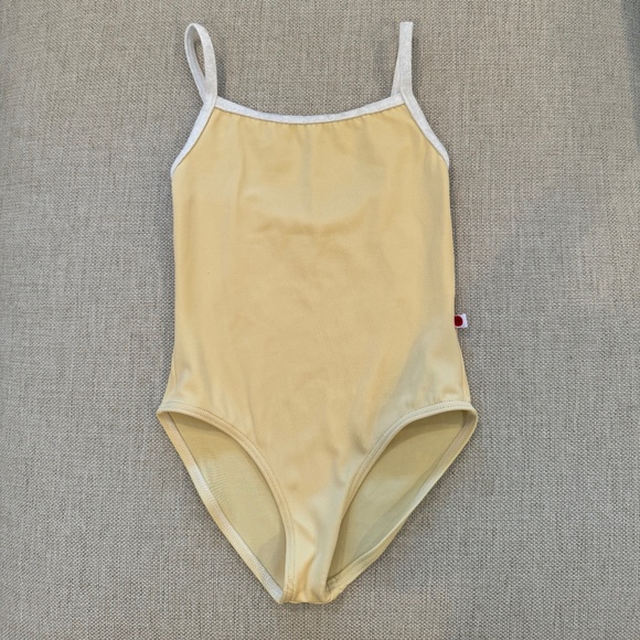 Yumiko | Costumes | Yumiko Leotard Marisa Yellow W White Velvet Trim ...